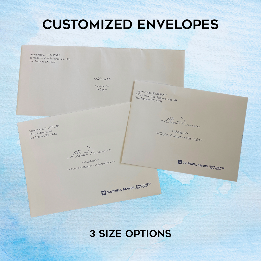 Custom Printed Envelopes (A6, A7, and #10) | CB Store